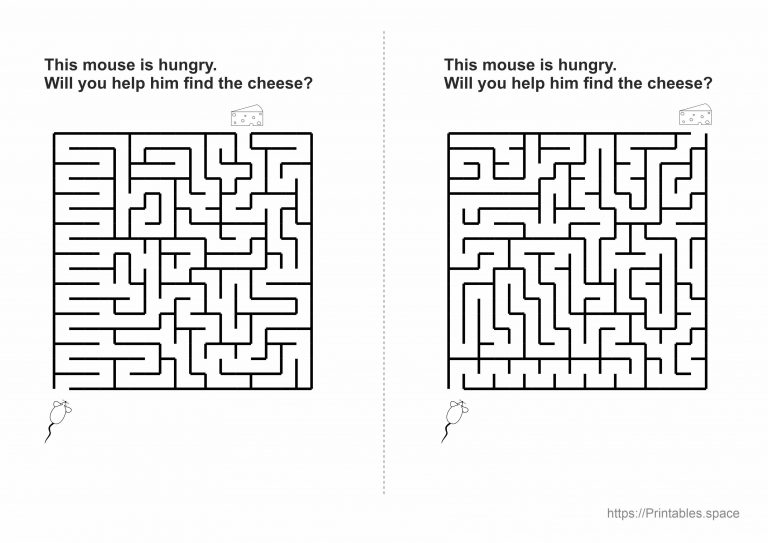 Easy Printable Mazes – Free Printables
