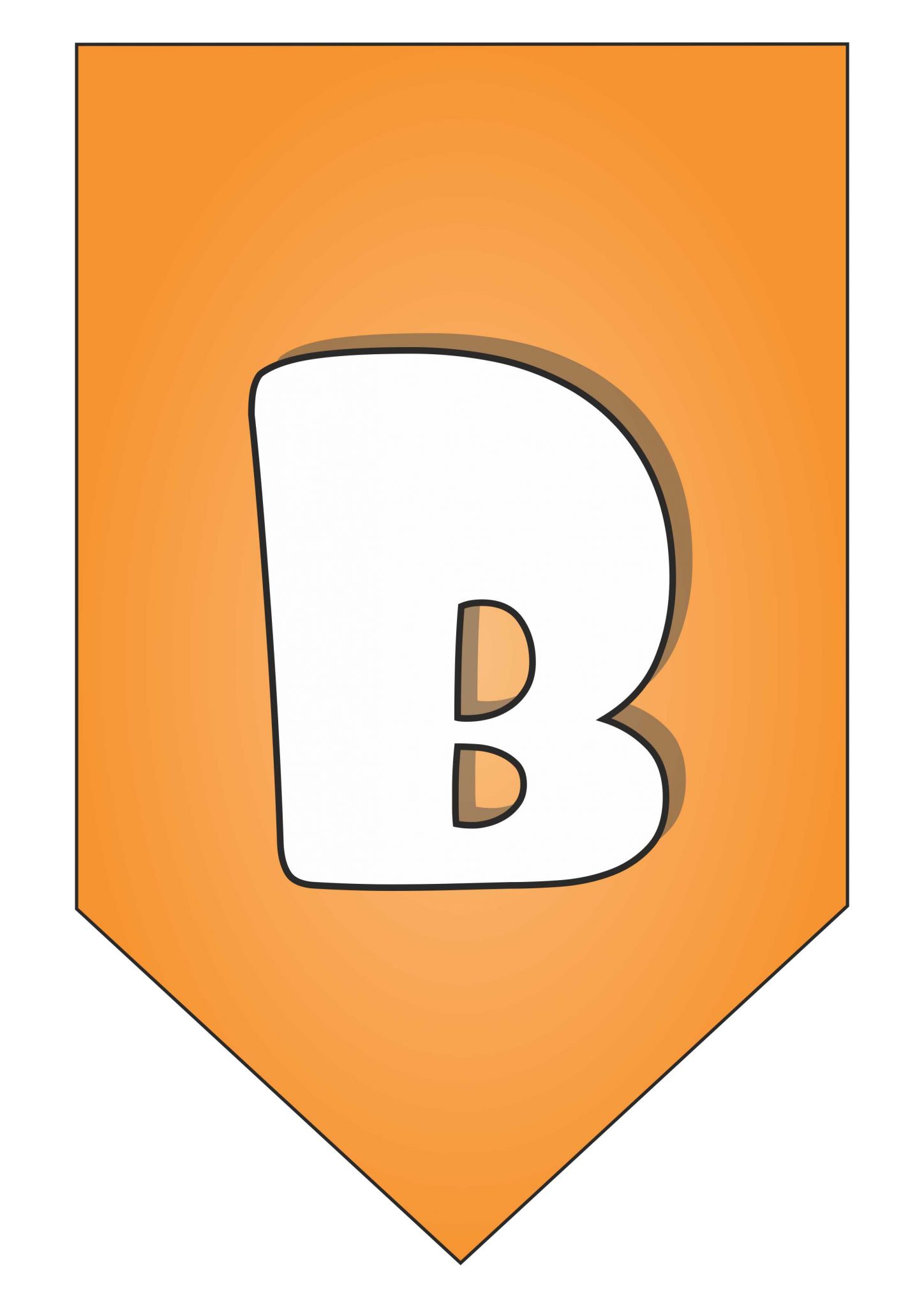 Printable Letter B for Happy Birthday Banner – Free Printables