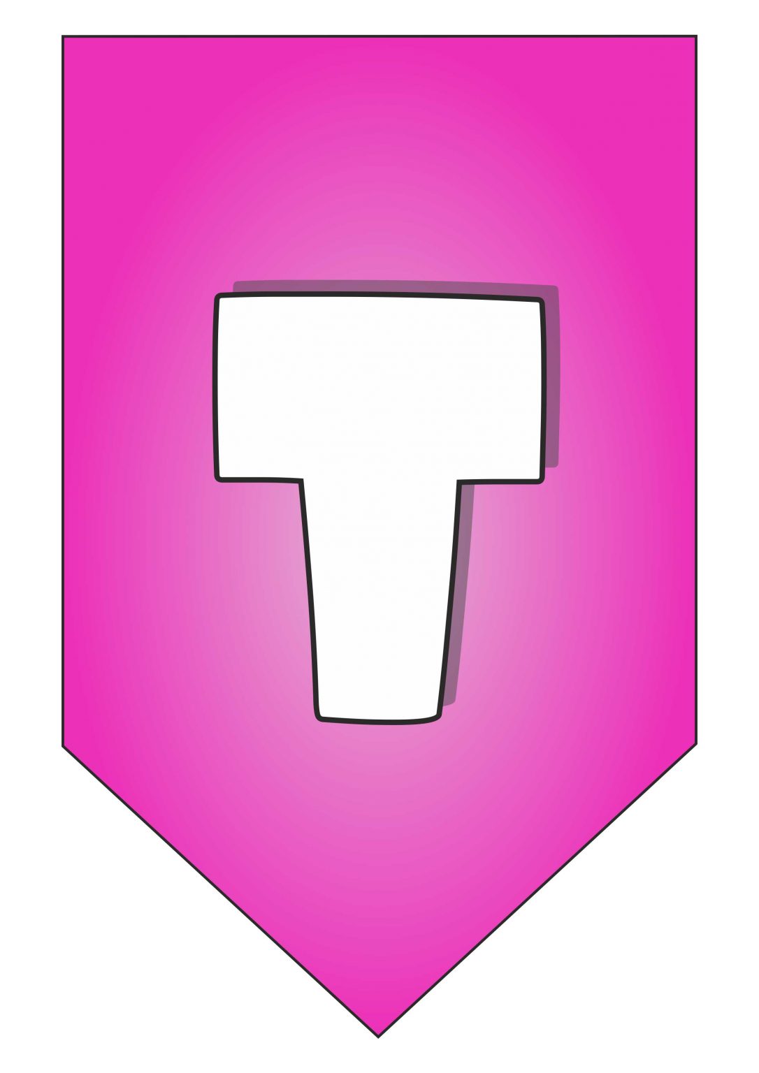 Free Printable Letter T for Happy Birthday banner – Free Printables