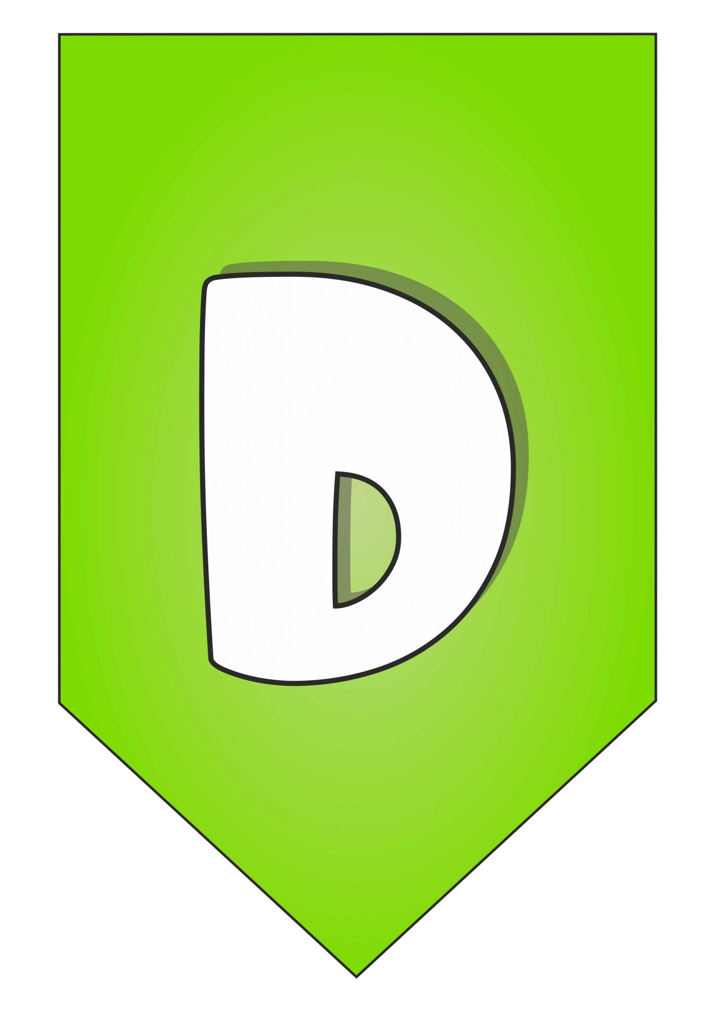 Latter D – Printable Happy Birthday Banner – Free Printables