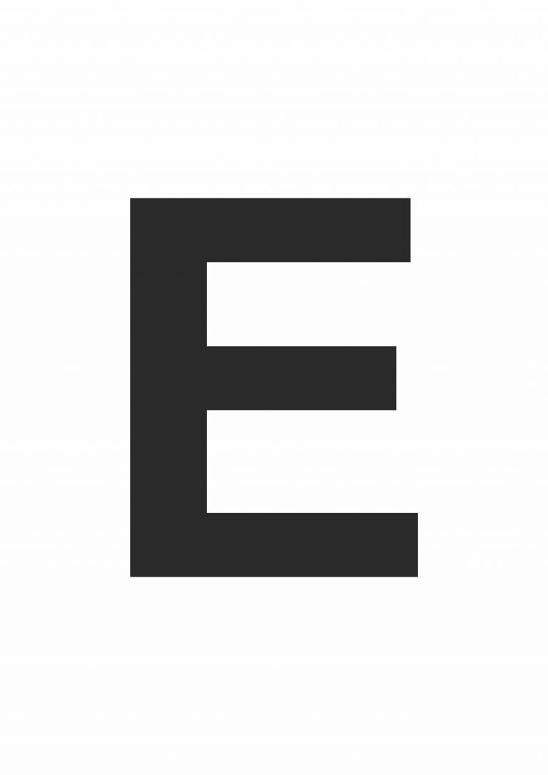 Large Printable Letter E – Free Printables
