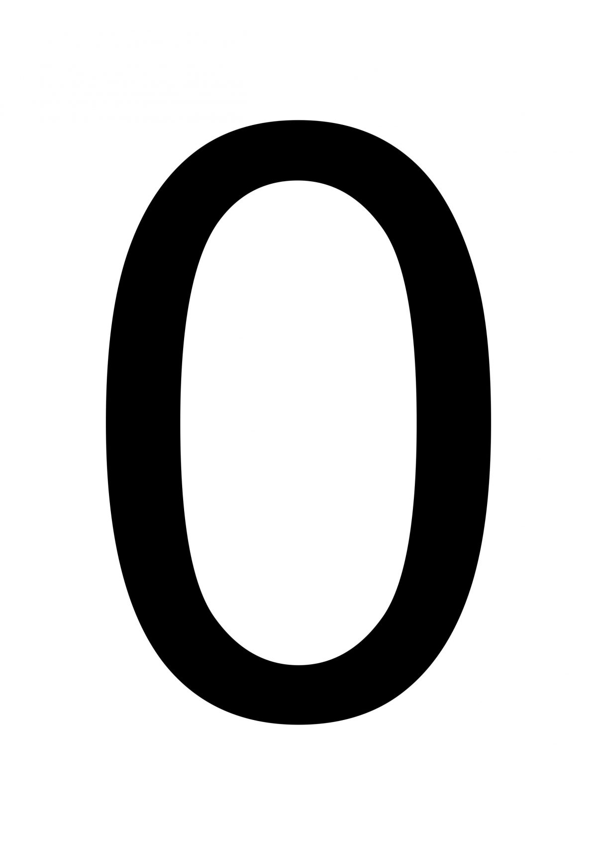 Large Bold Printable Numbers