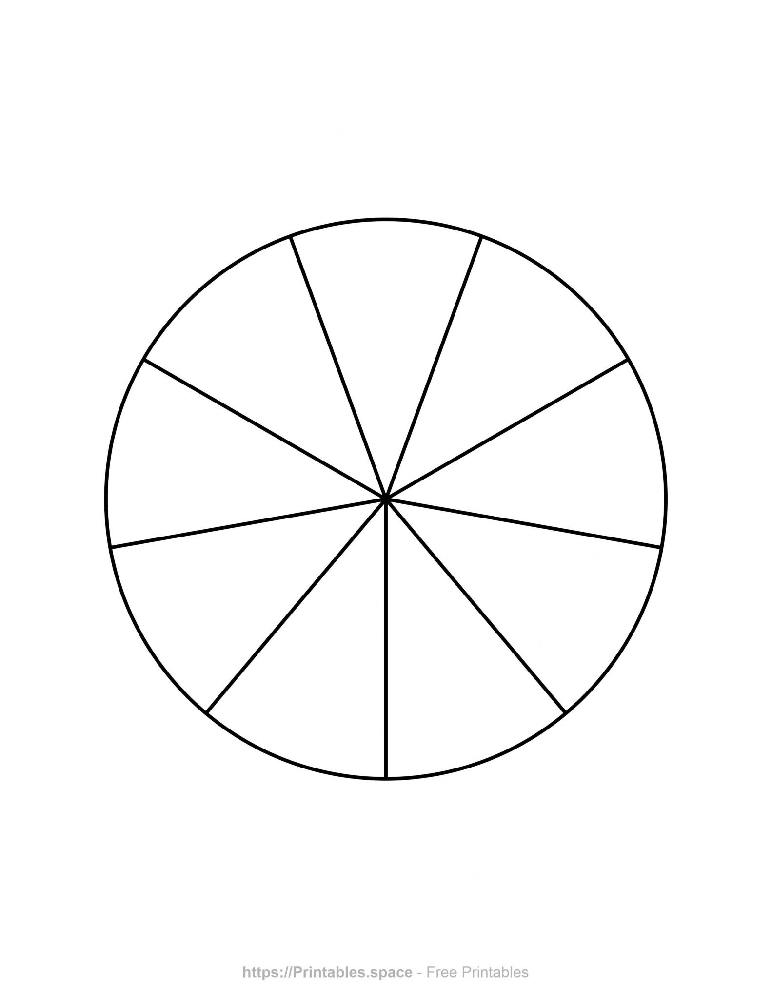 Pie Chart Templates – Free Printables