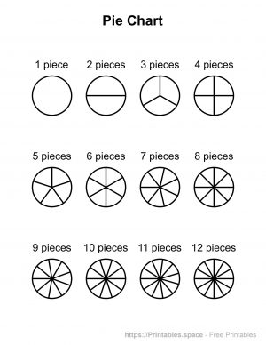 Pie Chart Templates – Free Printables