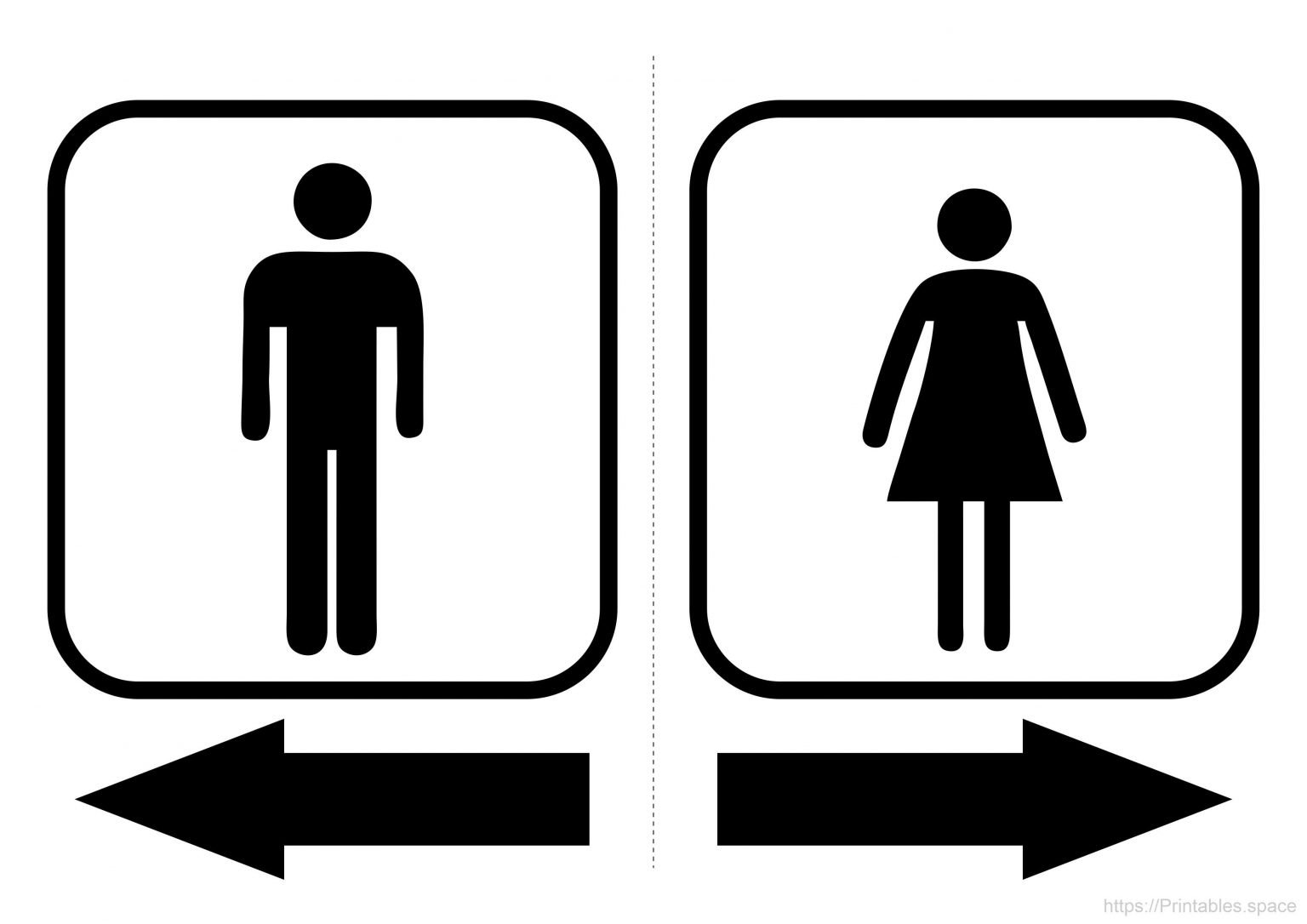Toilet Signs – Free Printables
